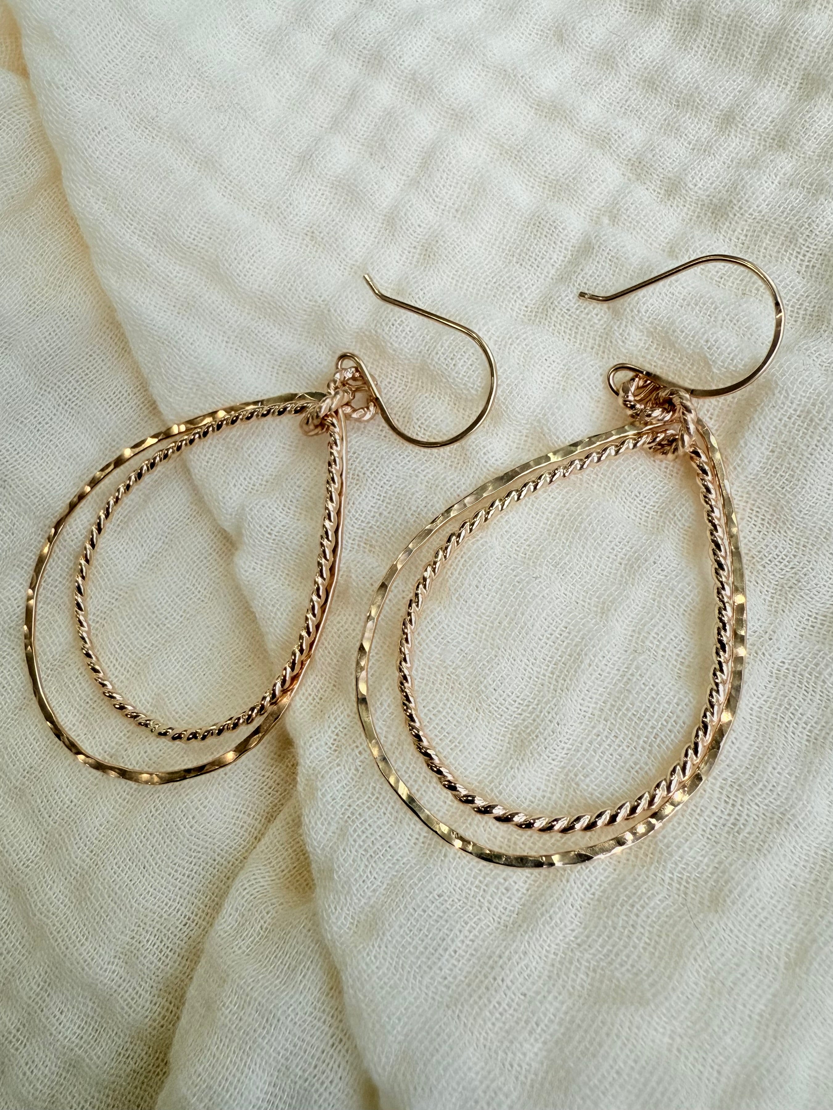 Double Tear Drop Hoops – Made by Adelaide